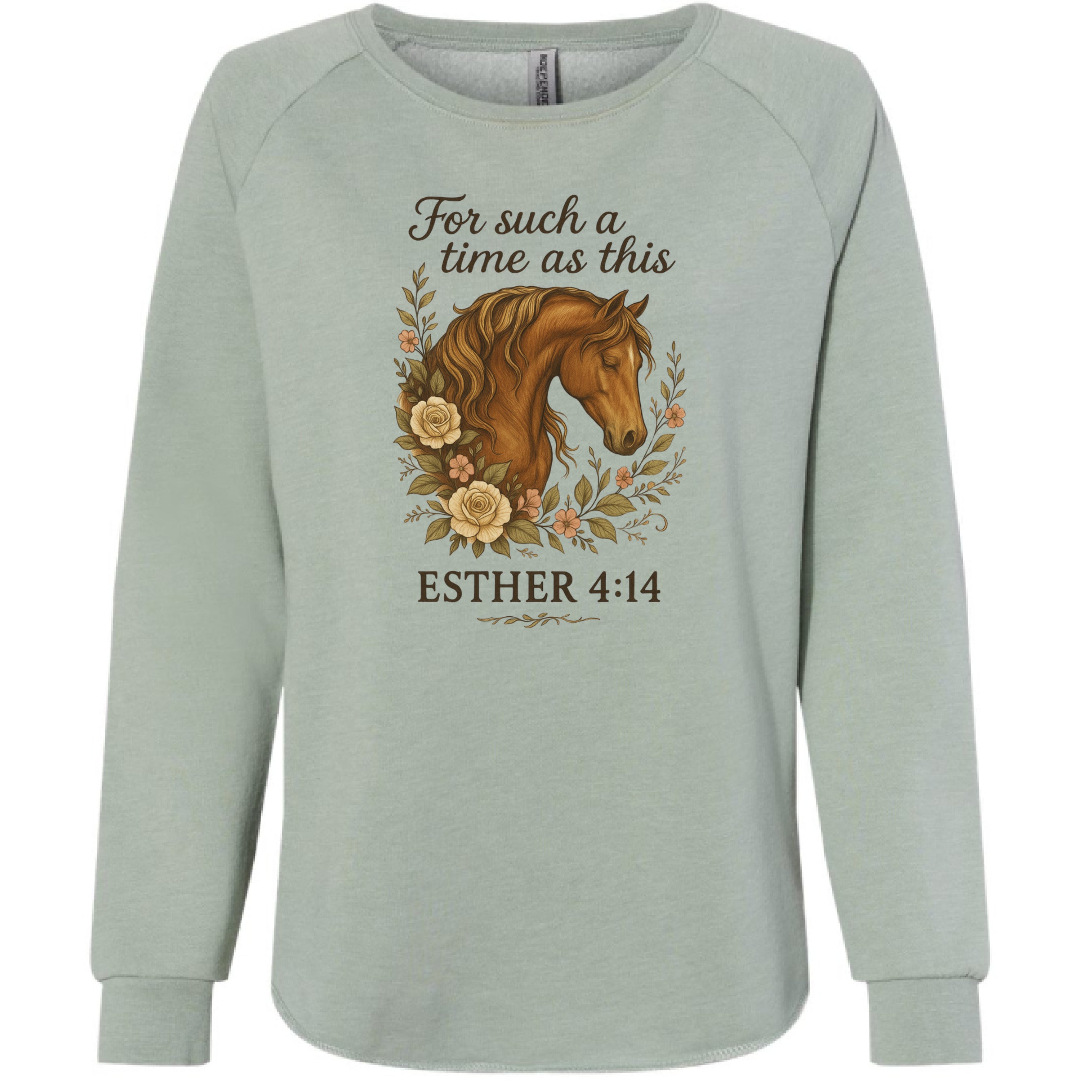 “For Such a Time as This” – Esther 4:14 | Women’s Wave Wash Crewneck ...